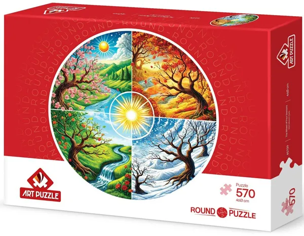 Okrugle puzzle 4 GODIŠNJA DOBA 570kom