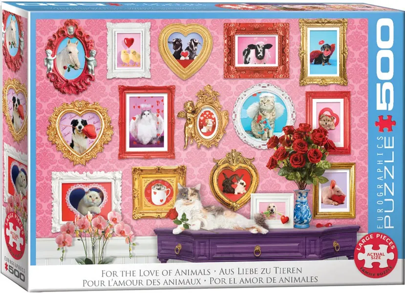 Puzzle For the Love of Animals 500kom
