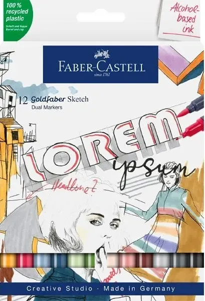 FABER CASTELL dual markeri GOFA 1/12