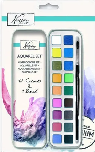 Akvarel set 18 boja + četkica