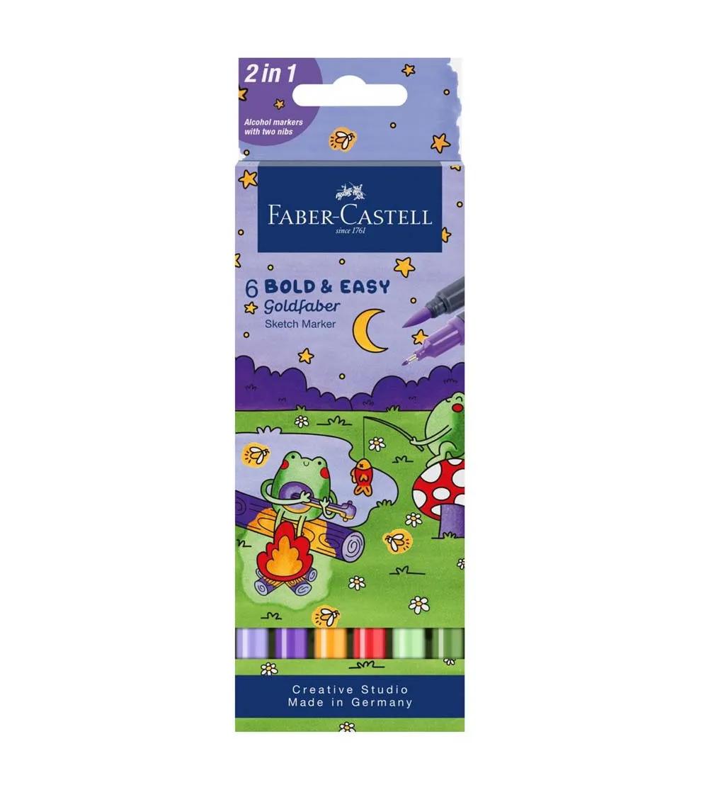 Flomaster 1/6 FABER CASTEL - Etui Bold Easy