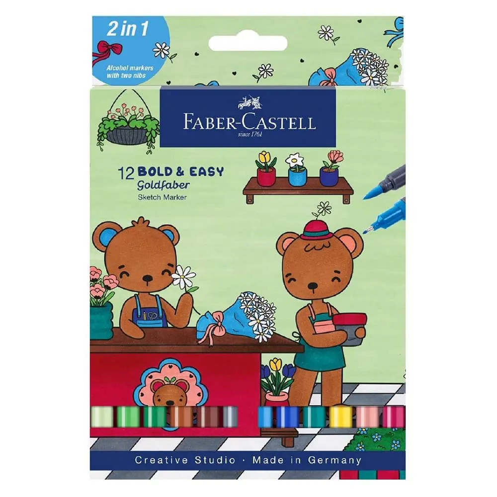 Flomaster 1/12 FABER CASTEL - Etui Bold Easy
