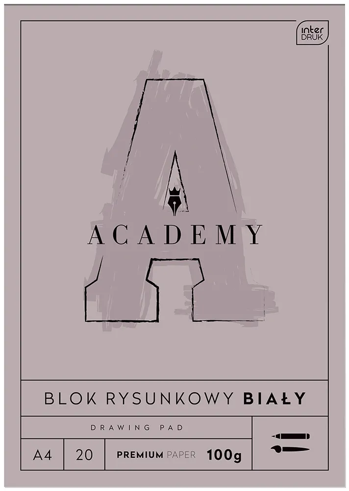 Blok za crtanje A4 formata ACADEMY 20 listova