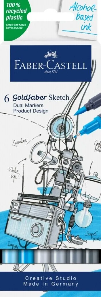 FABER CASTELL dual markeri 1/6 PRODUCT DESIGN