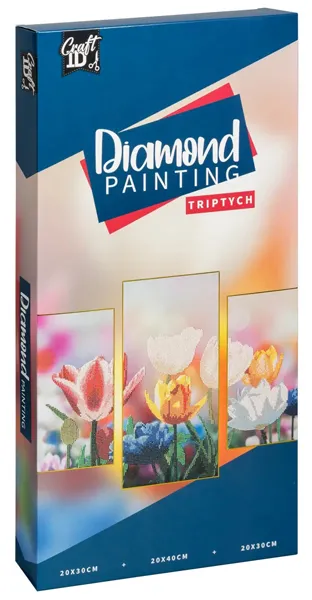 Kreativni set DIAMOND PAINTING TRIPTYCH - CVEĆE