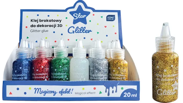 Lepak sa šljokicama STAR 20ml