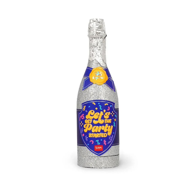 Konfete BOTTLE PARTY POPPER Silver
