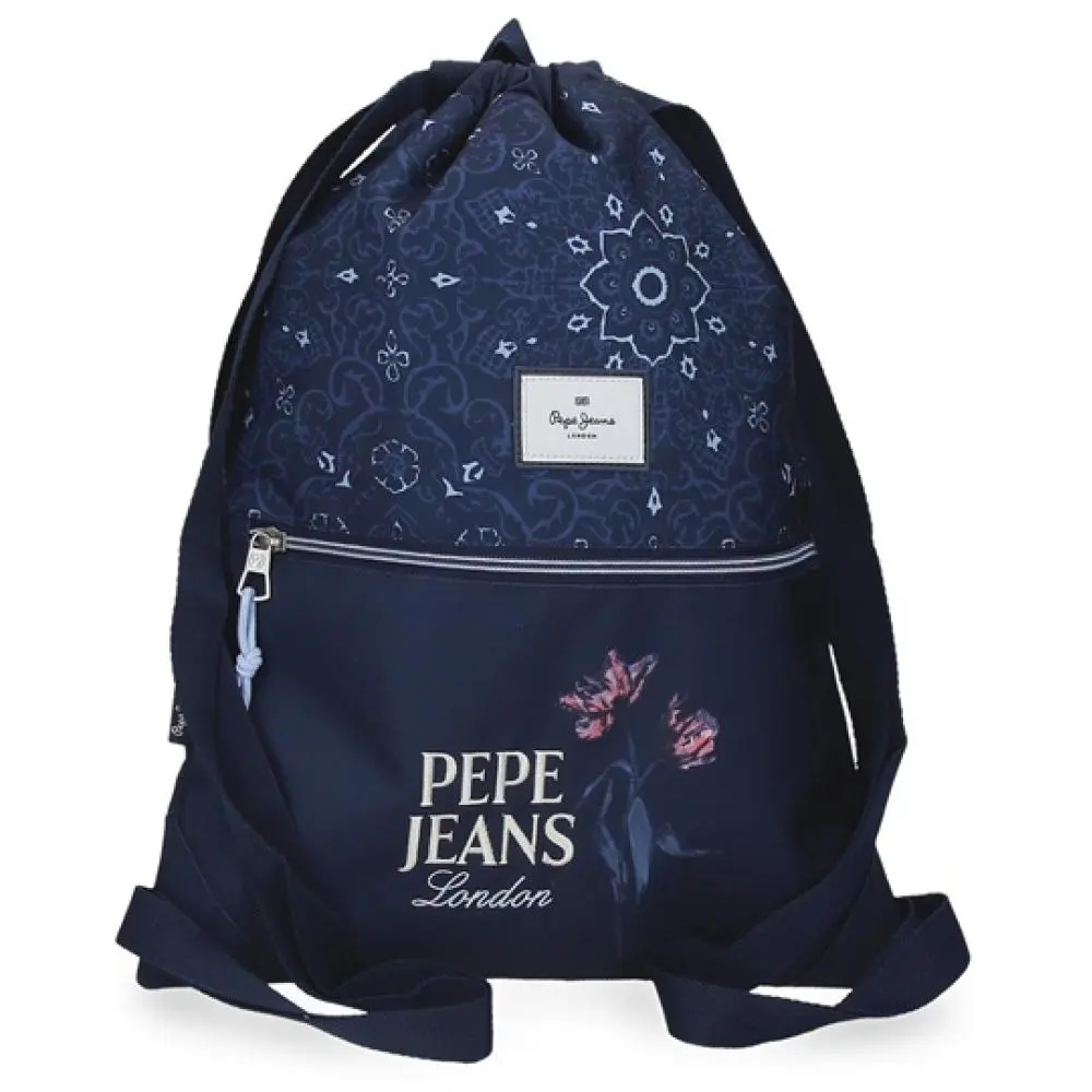Sportska torba - ranac sa zatezanjem Pepe Jeans Lenay navy 61238