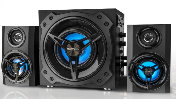 Microlab T11 Aktivni drveni zvucnici 2.1 42WRMS(26W, 2x8W) SD, USB, Bluetooth, 3.5m RGB light
