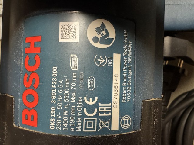 Rucni cirkular BOSCH GKS 190