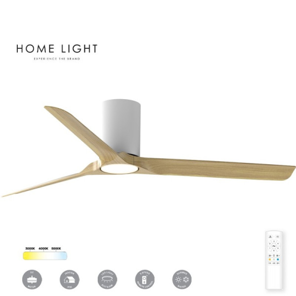 HOME LIGHT Plafonski ventilator FC102 ASPEN BELA/DRVO