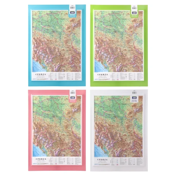 Mount Everest, reljefasta mapa, A3, Srbija