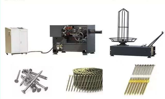 USED MACHINERY FOR THE PRODUCTION OF NAILS