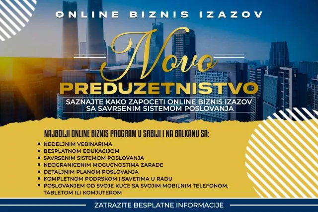 NOVI BIZNIS PROJEKAT: KAKO POKRENUTI BIZNIS SA JEDNOSTAVNIM SISTEMOM POSLOVANJA (BEZ KREDITA!)
