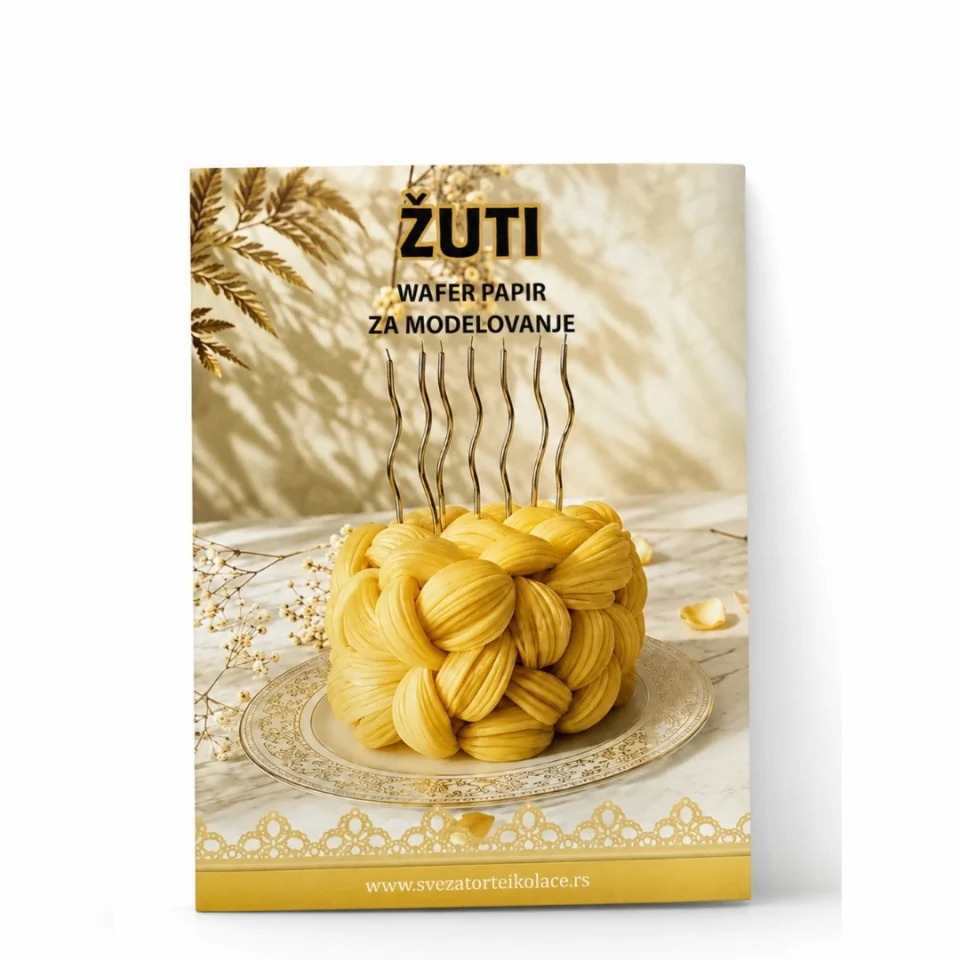 Žuti wafer papir za modelovanje 10 kom