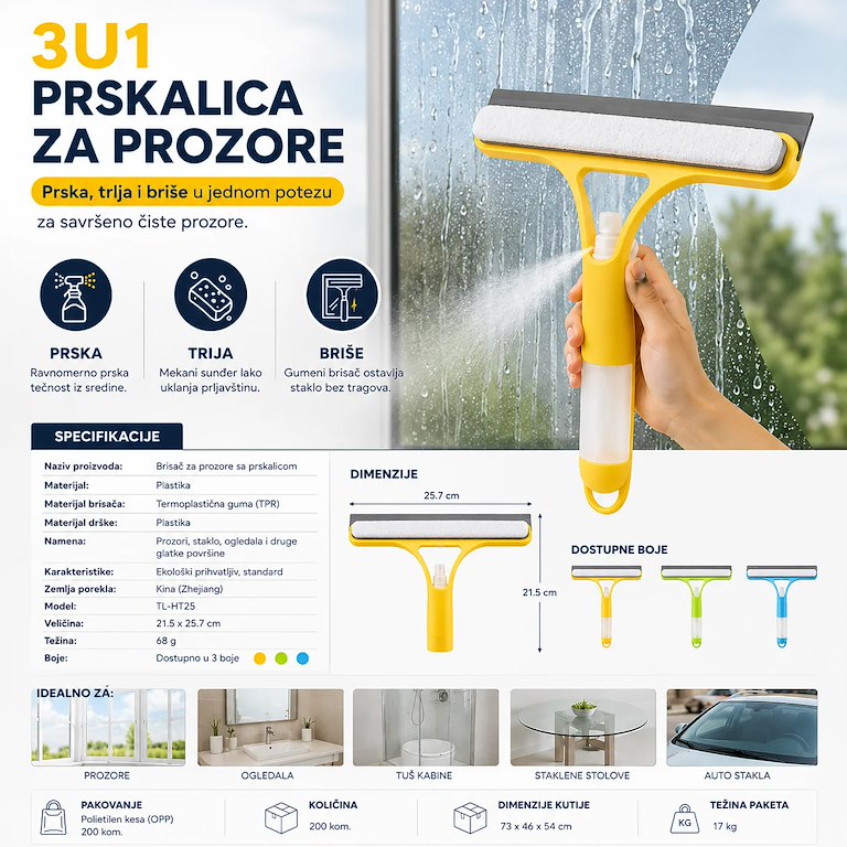 3u1 Prskalica za prozore