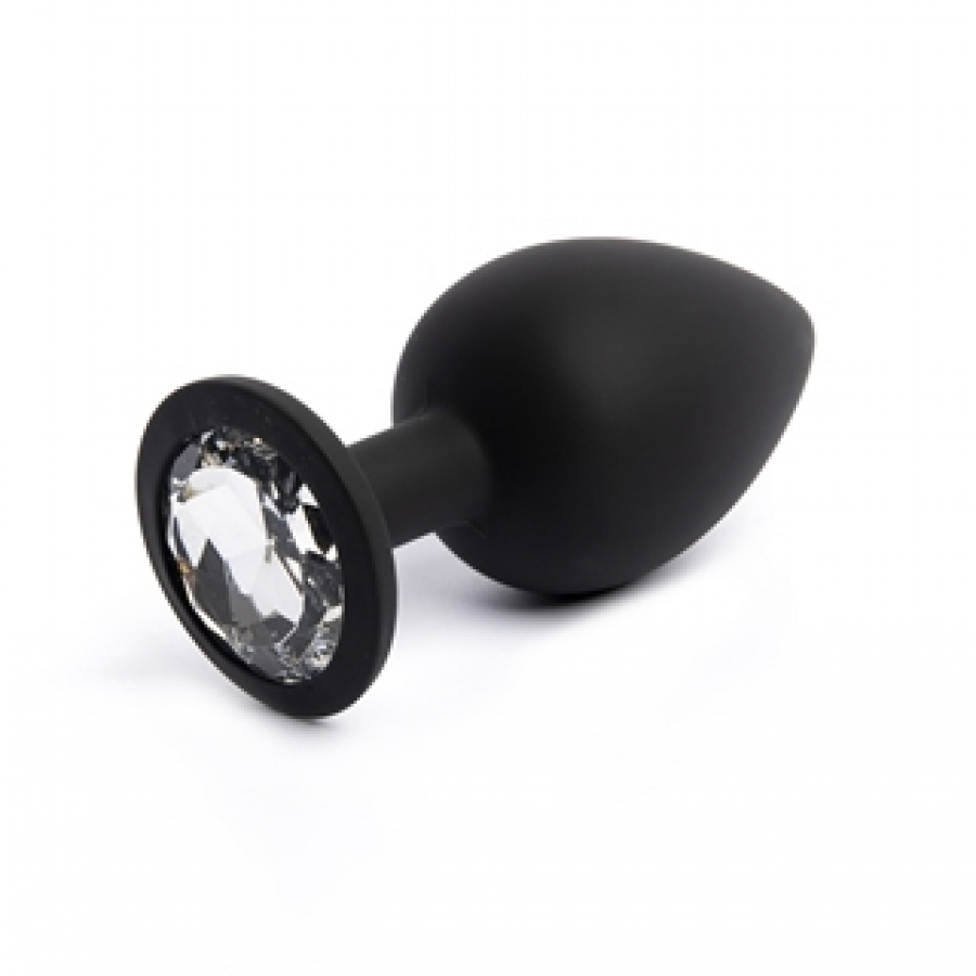Butt plug silicone L black