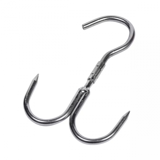 S-kuka za meso dupla okretna uska ø12mm x 280mm Inox