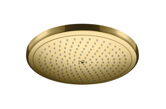 Tuš ruža Croma 280mm 1JET Hansgrohe boja poliranog zlata ili brušeni crni hrom