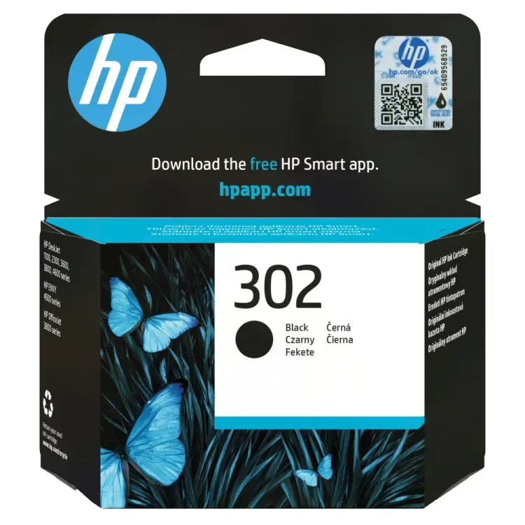 HP 302 Black Kertridž