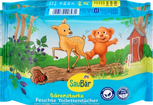 SauBär
Dečji vlažni toaletni papir – bobičasto voće, (2x60kom.), 120 kom
