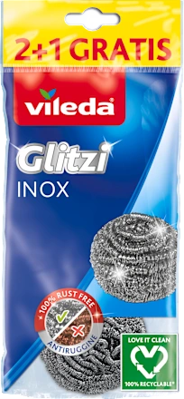 vileda
Glitzi INOX žica za čišćenje posuđa, 2+1 gratis, 3 kom