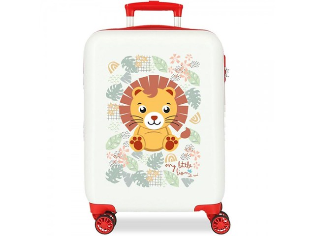 Putni kofer 50cm Roll Road Happy Pets Lion white/red 49913