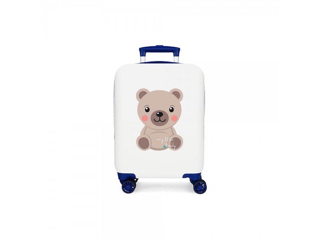 Putni kofer za decu 50cm Roll Road Happy Pets Teddy white/blue 49913