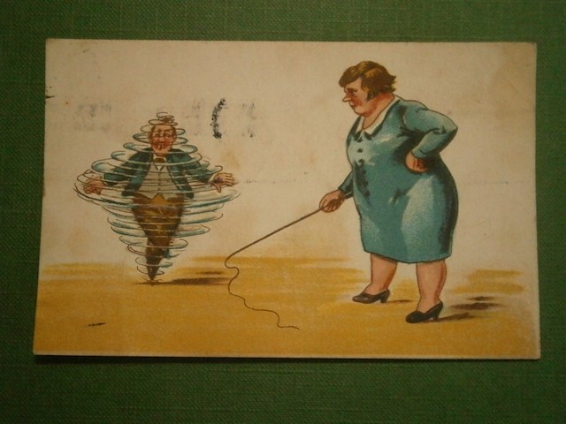 KOMIČNA RAZGLEDNICA PUTOVALA 1938.