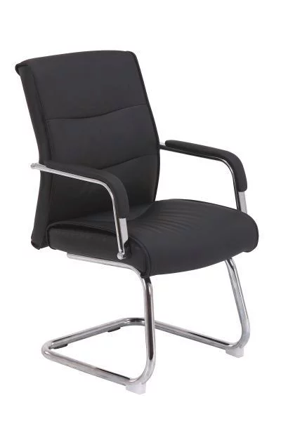 STOLICA ZA POSETIOCE crna metal, tekstil