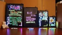 Tabla LED rgb TABLA PISI BRISI +flomasteri led tabla
