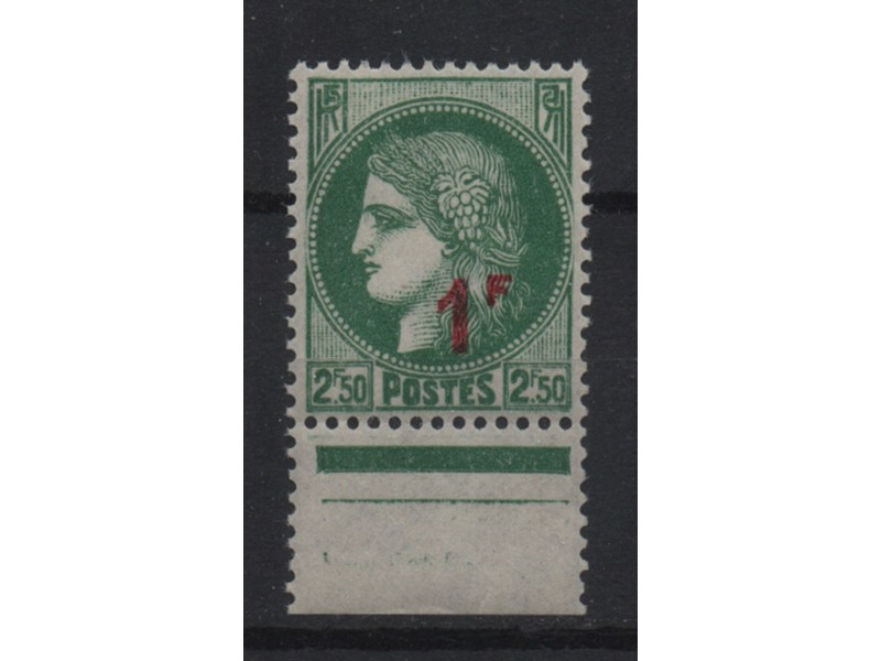 06, Francuska 1941 Pretisak 1F na 2,50F, čista marka
