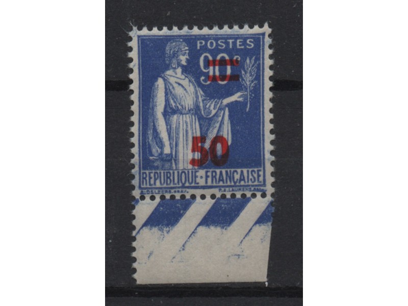 05, Francuska 1941 Pretisak 50c na 90c, čista marka