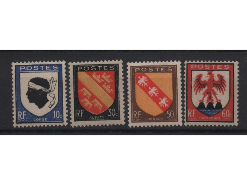 08, Francuska 1946 kompletna serija, čisto