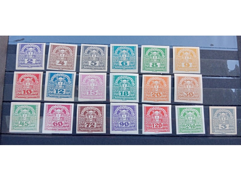 1920-1921. Austrija čista serija