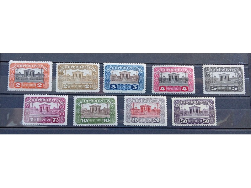 1919-1921. Austrija čista serija