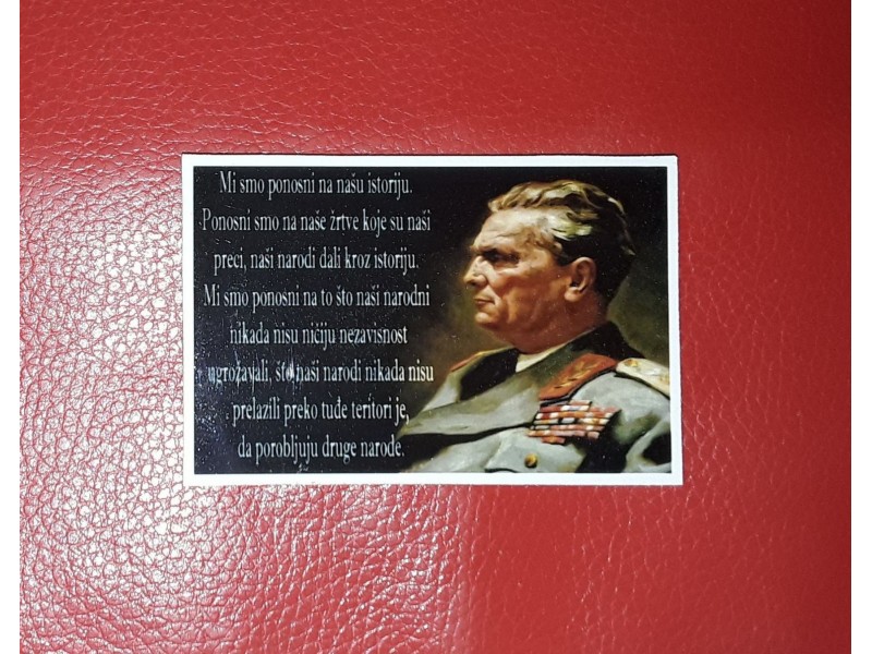 Magnet za frižider – motiv Josipa Broza Tita oko 7 x 5