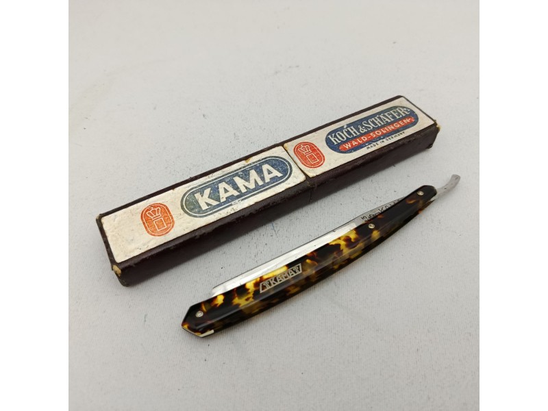 VINTAGE BRITVA KAMA 23 SOLINGEN U ORIGINALNOJ KUTIJI