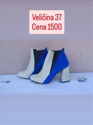 Plavo sive čizme na štiklu 37