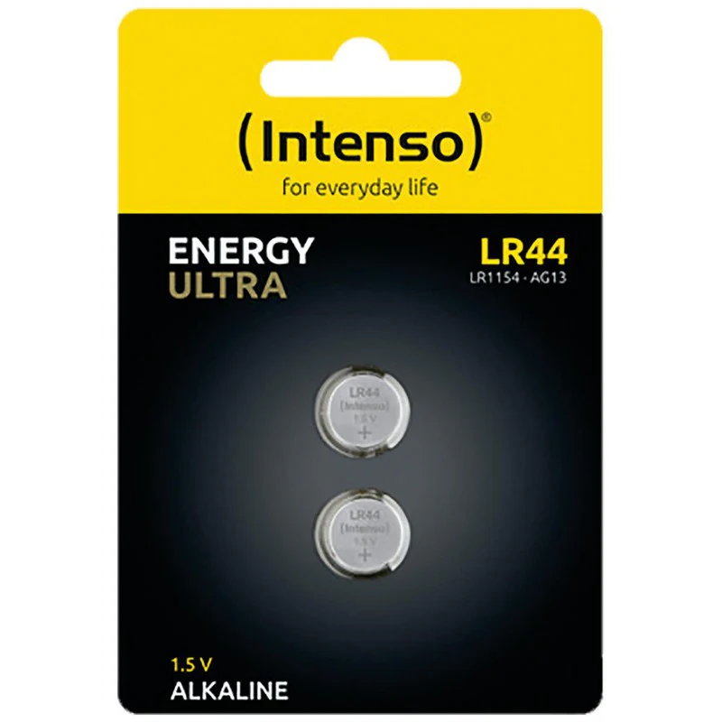 Intenso Alkalna baterija LR44 / AG13, 1,5 V — dugmasta, blister 2 kom