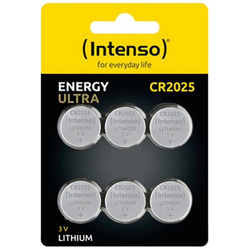 Intenso Litijumska baterija CR2025, 3 V — dugmasta, blister 6 kom