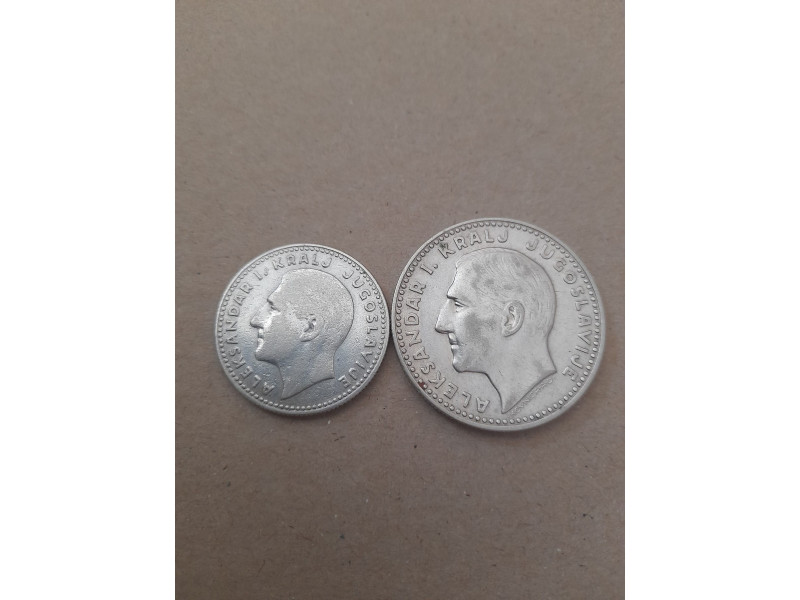 Srebrnjaci 10 i 20 dinara iz 1931