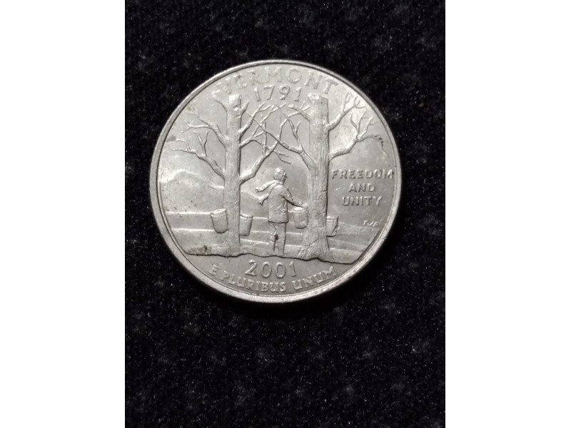 četvrtina dolara 2001d SAD jubilaran