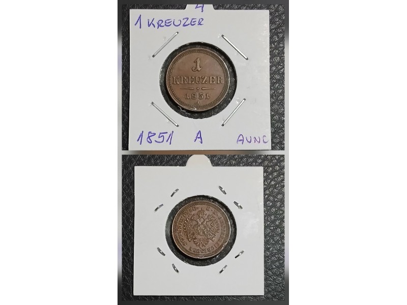 Austrija 1 Kreuzer 1851 A – Franc Jozef I