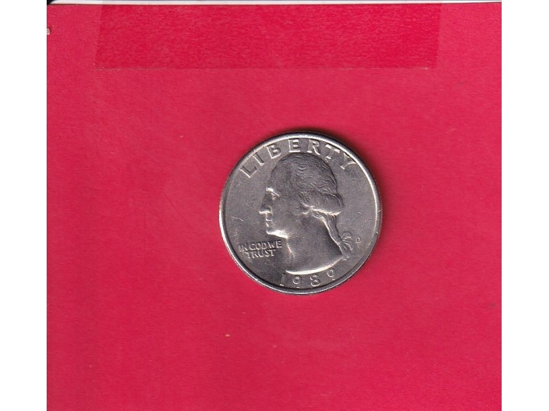u.s.a. 1989d quarter dol.