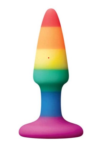 Pride plug S rainbow