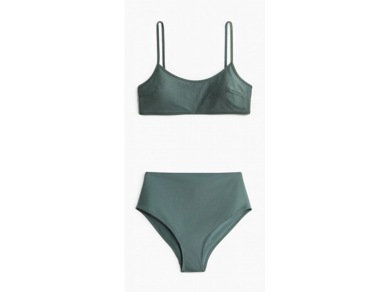 *H&M* NOV MASLINASTI DVODELNI KUPAĆI (2) - XS