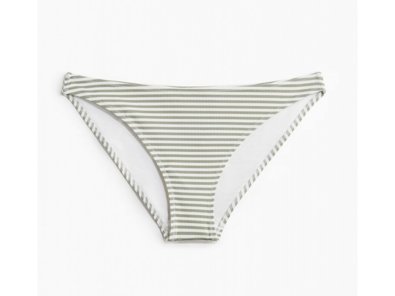*H&M* NOV DONJI DEO KUPAĆEG ZELENO - BELI PRUGASTI - XS
