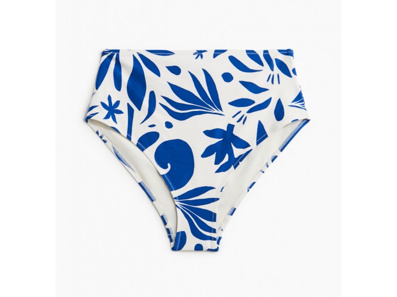 *H&M* NOV DONJI DEO KUPAĆEG U PLAVO - BELOJ BOJI - S