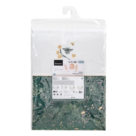 Kikka Boo Posteljina za kolevku set 5 pcs Secret Garden Green ( KKB51075 )